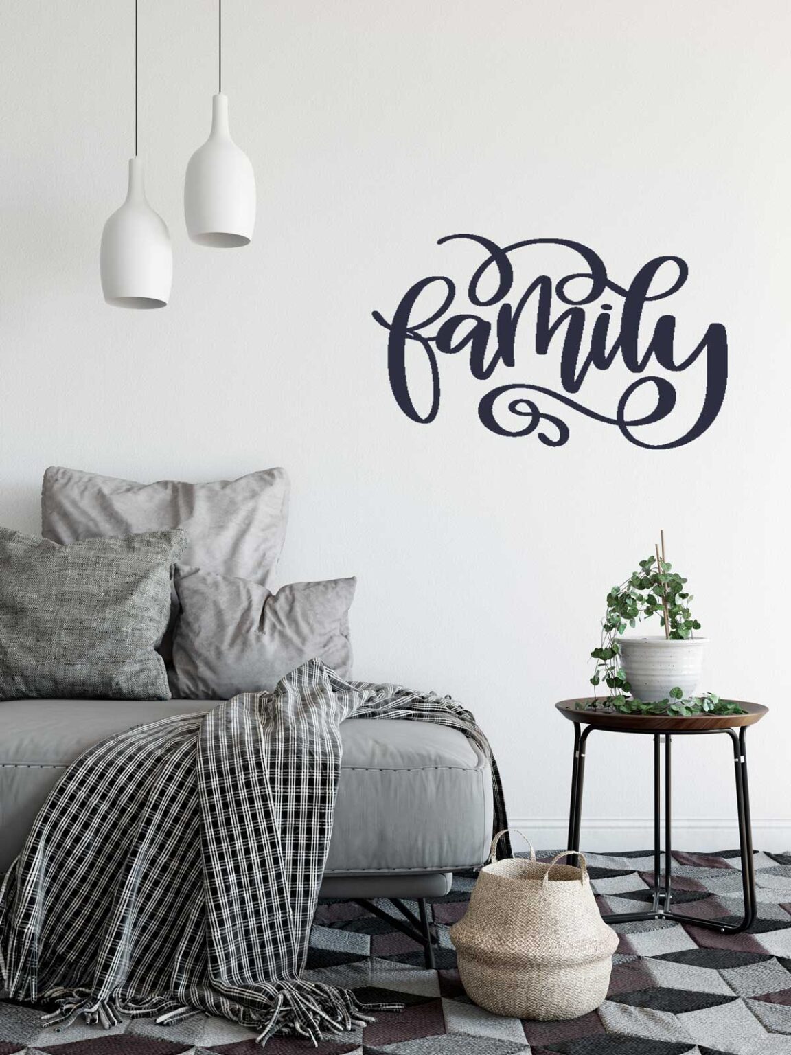 Naljepnica Famili text – Luma shop